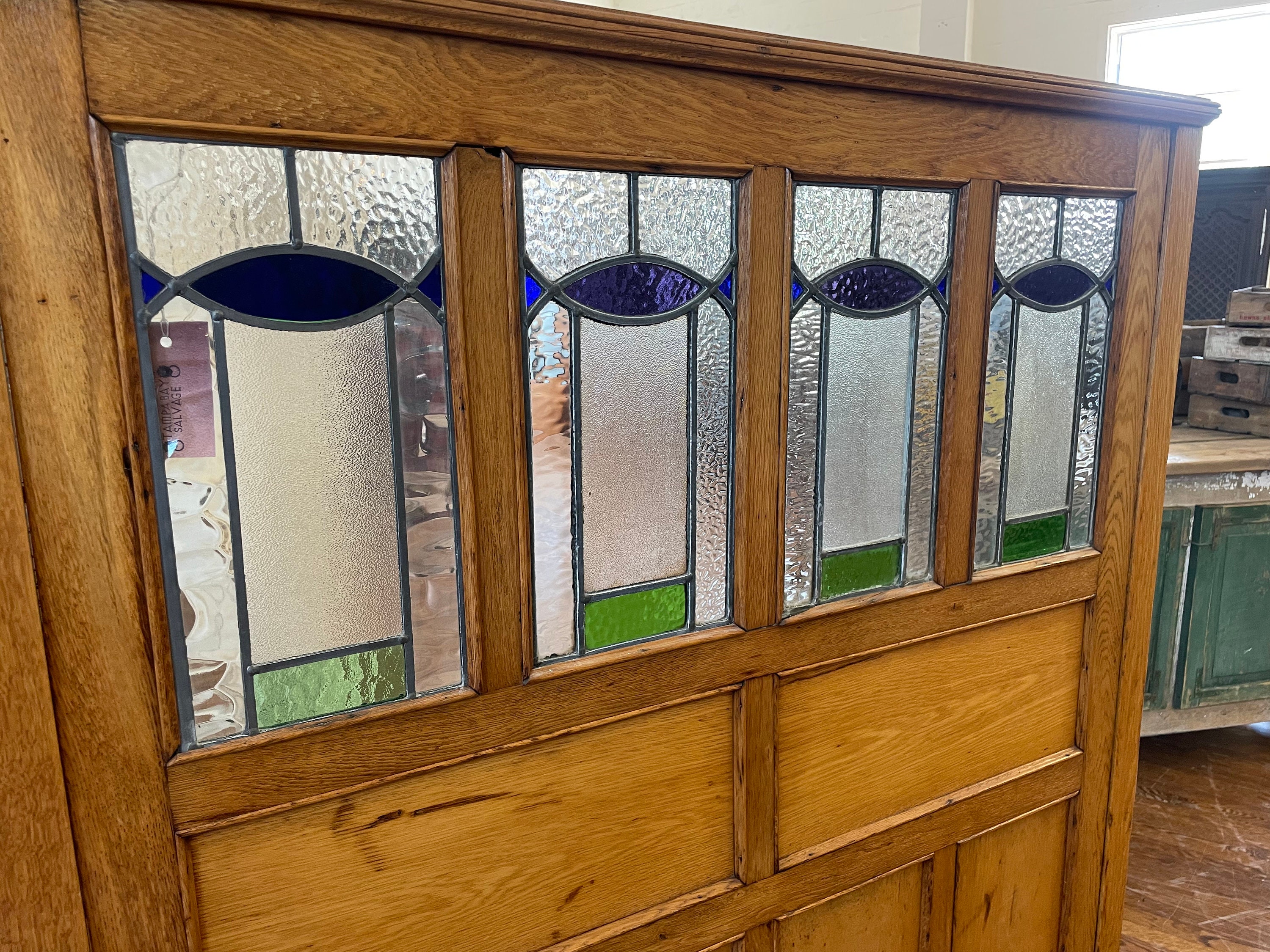 English Stained Glass Partition - Etsy