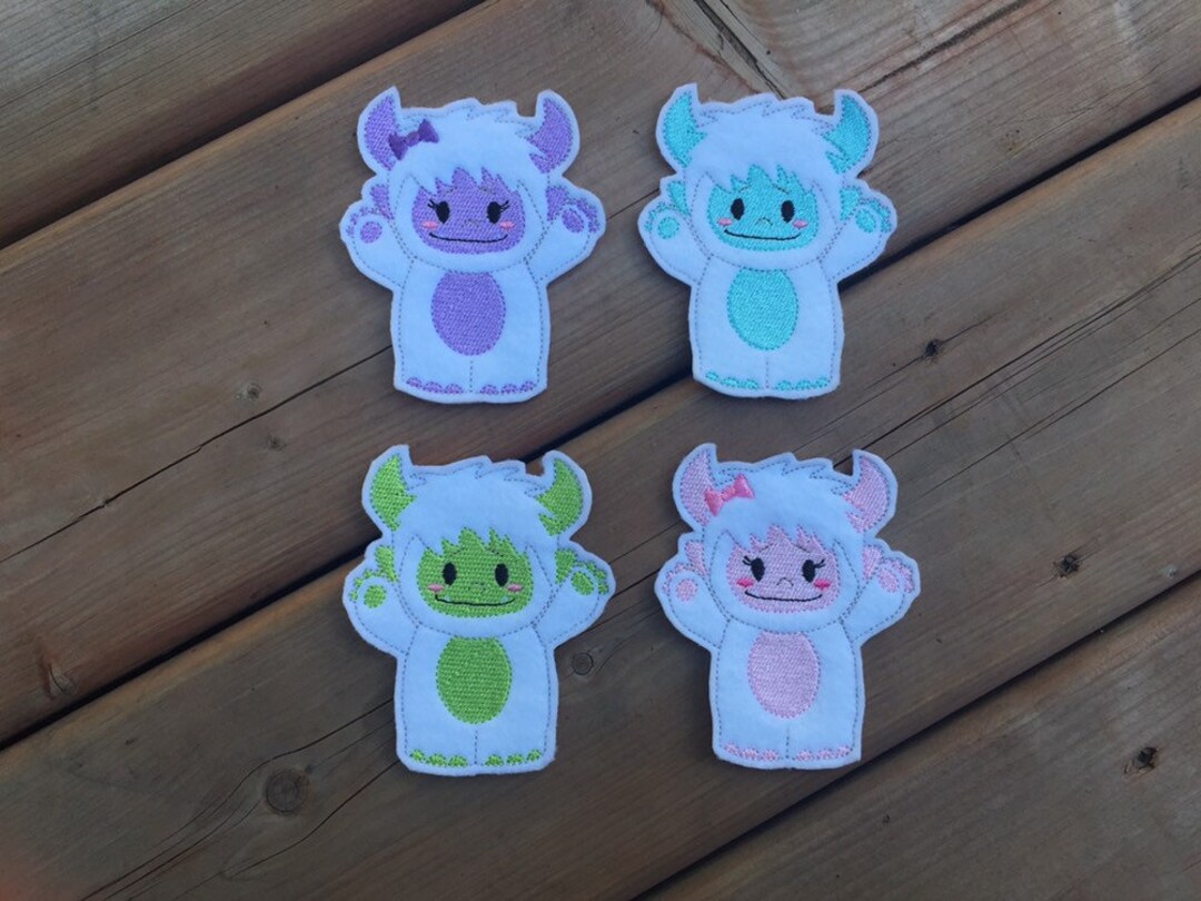 Yeti Finger Puppets, Felt Board Play - Etsy