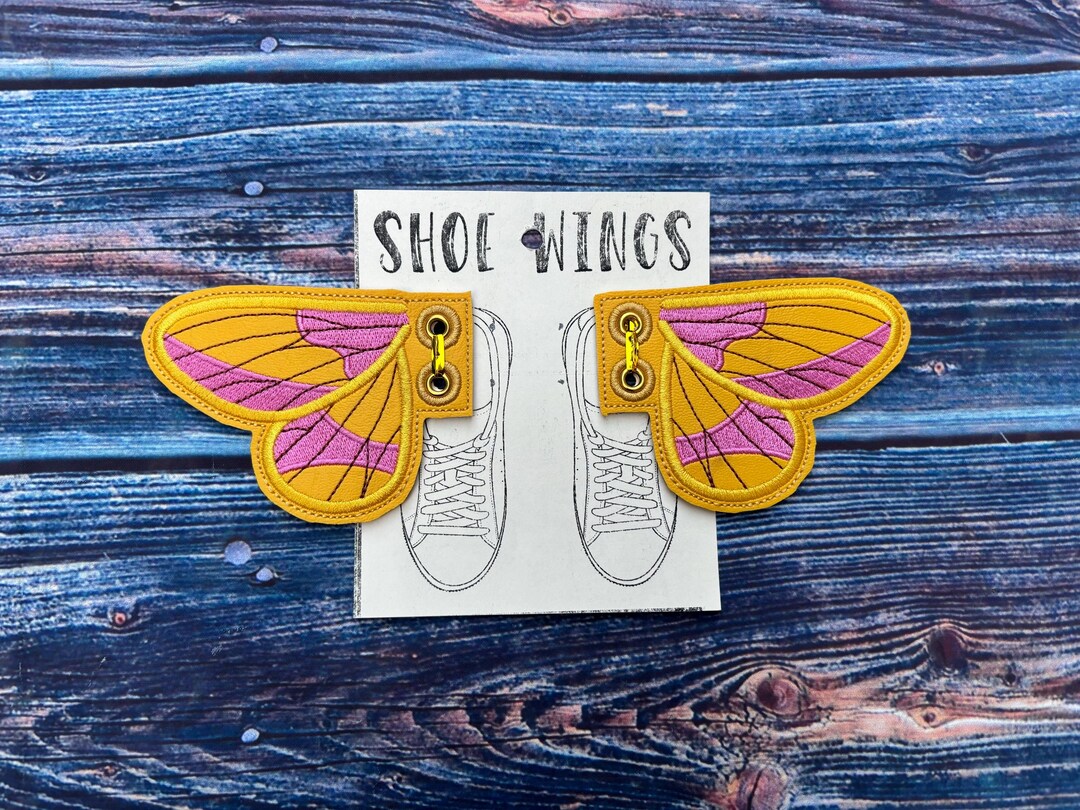 Rosy Maple Moth Shoe Wings - Etsy
