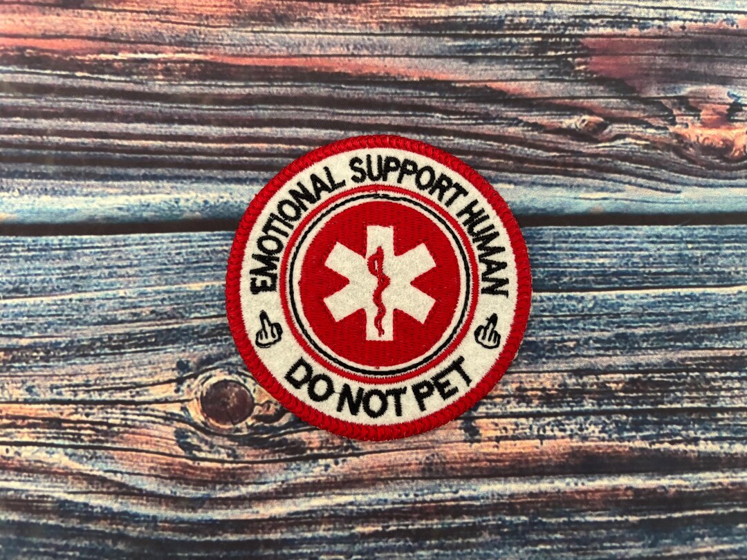 Emotional Support Human Sew on Patch - Etsy