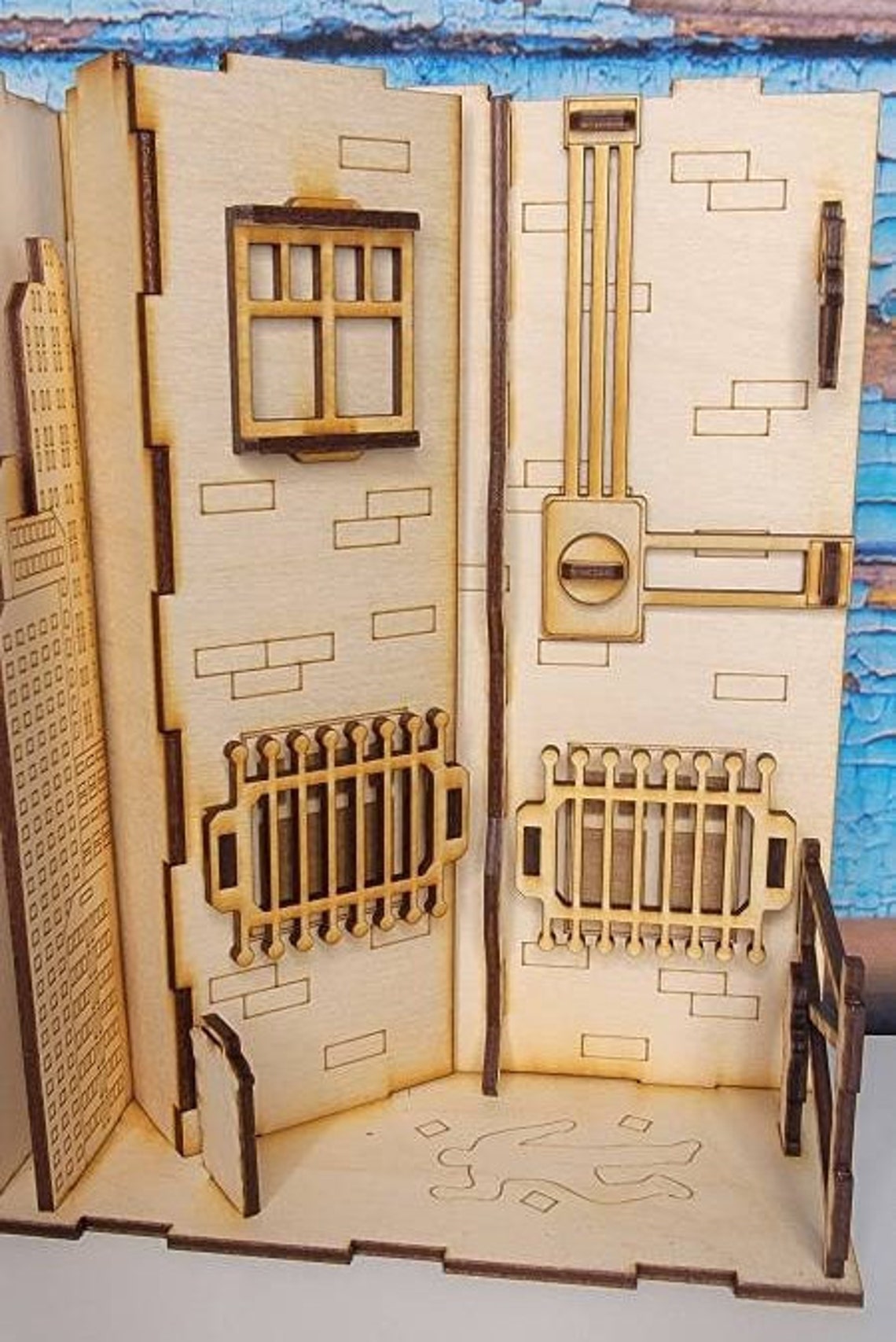 Crime Scene Book Nook Shelf Insert DIY Kit Diorama Home - Etsy