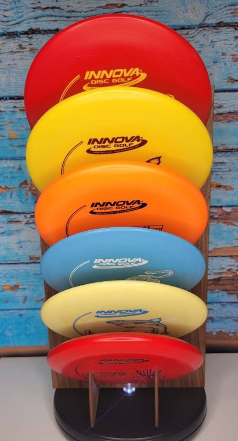 Disc Golf Rack Storage Holder Disc Golf Gift Walnut Finish - Etsy