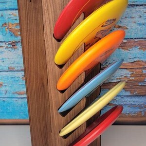 Disc Golf Rack Storage Holder Disc Golf Gift Walnut Finish | Etsy