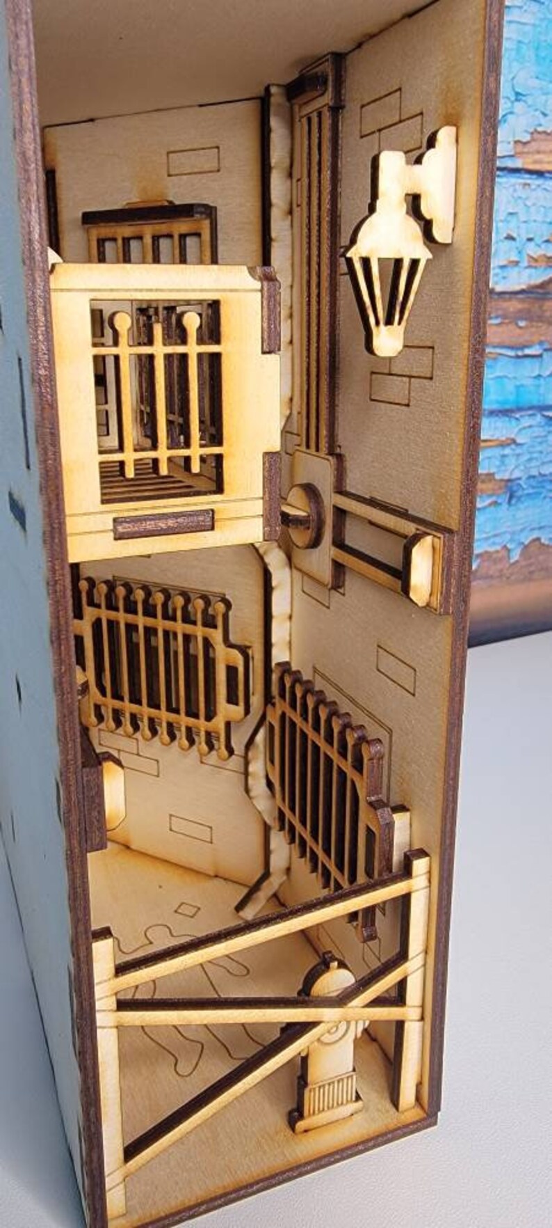 Crime Scene Book Nook Shelf Insert - DIY Kit - Diorama - Home Decor ...