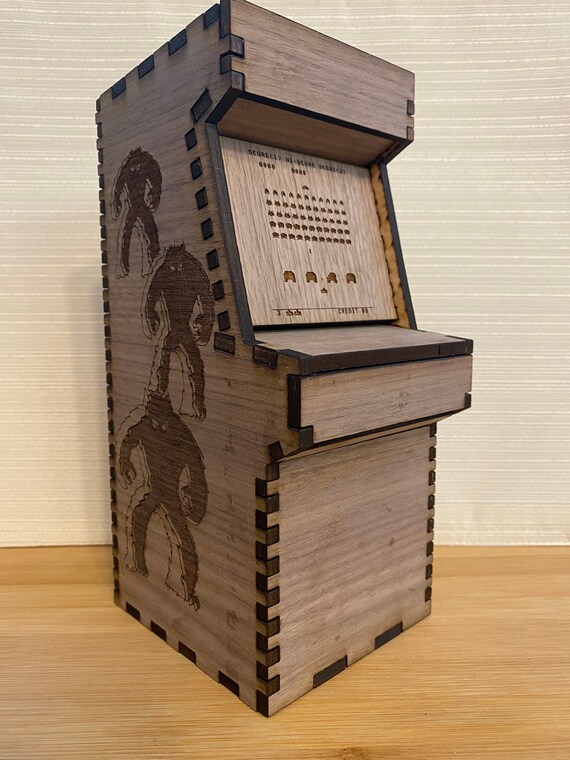 Engraved Wood Arcade Machine Personalized Gaming Bank - Etsy