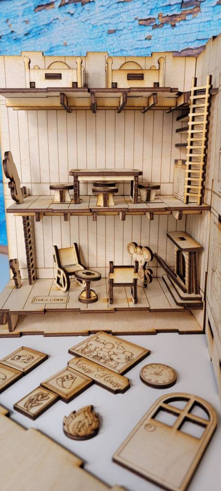 Book Nook Shelf Insert DIY Book Nook Kit Mouse Themed - Etsy Canada