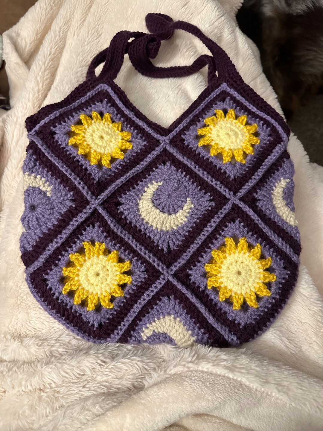 Sun & Moon Crocheted Bag - Etsy