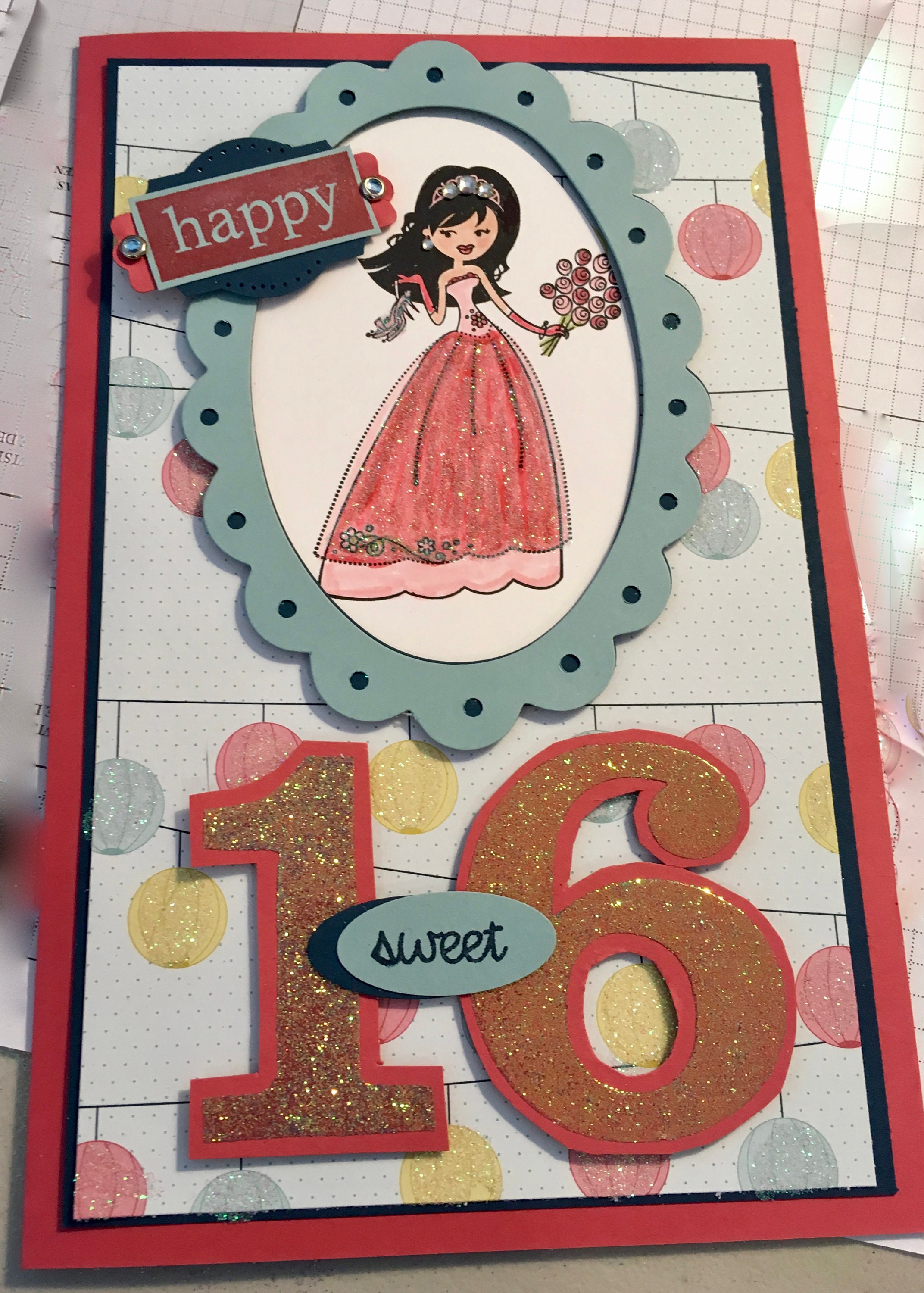 16th Birthday Card Sweet 16 Card Customize Any Occasion - Etsy