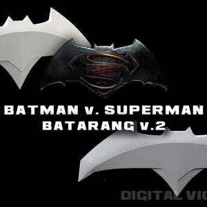 Bvs Inspired Batarang Ver. 2-digital File - Etsy