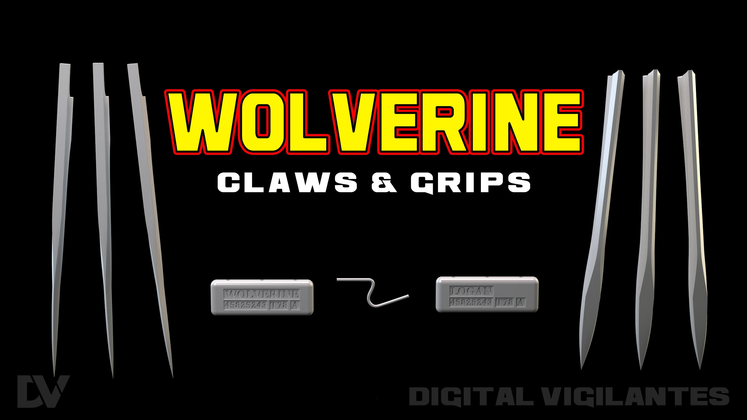 Wolverine Claws and Hand Grips - Digital File - Etsy