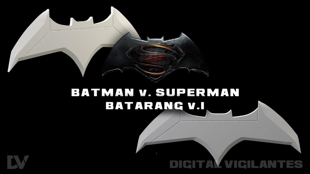 Bvs Inspired Batarang Ver. 1-digital File - Etsy