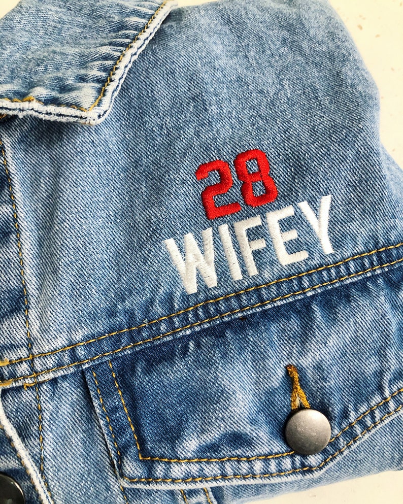 Add Name Over Front Left Pocket of Jacket - Etsy