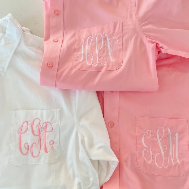 Button Monogram - Etsy