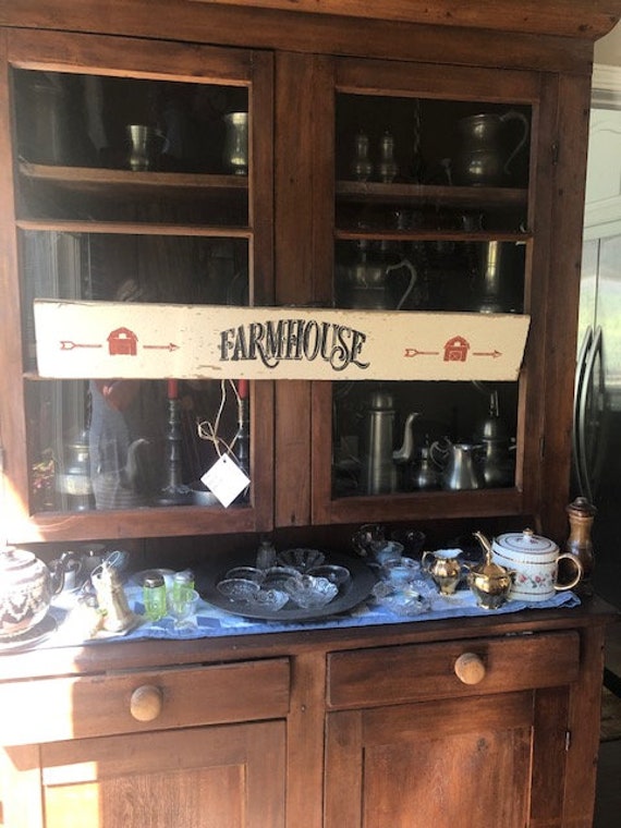 Rustic Chippy Paint Farmhouse Sign Made from Salvaged | Etsy