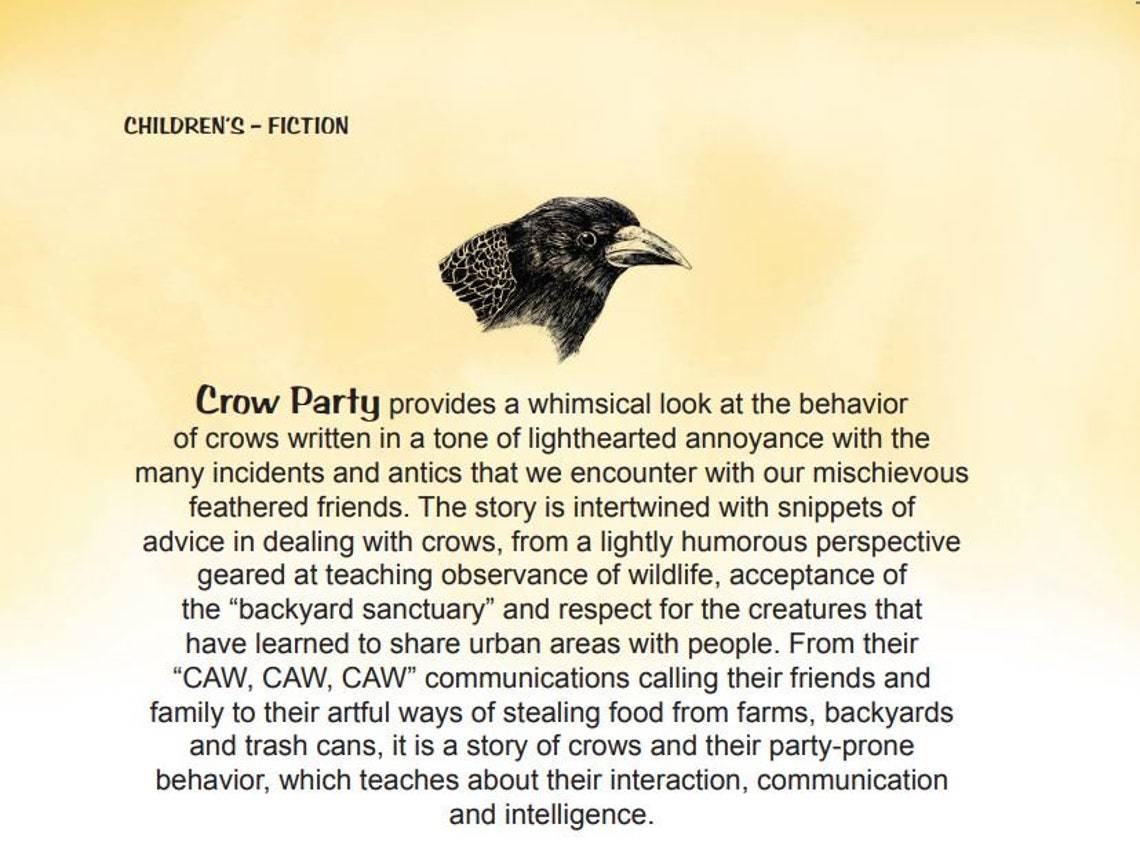 Crow Party Children's Book by London J. Maddison - Etsy