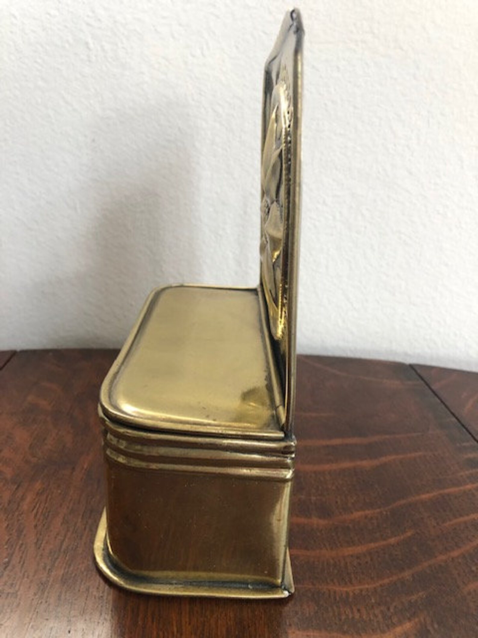 Antique Brass Wall Hanging Match Box Circa 1800 Sun or | Etsy