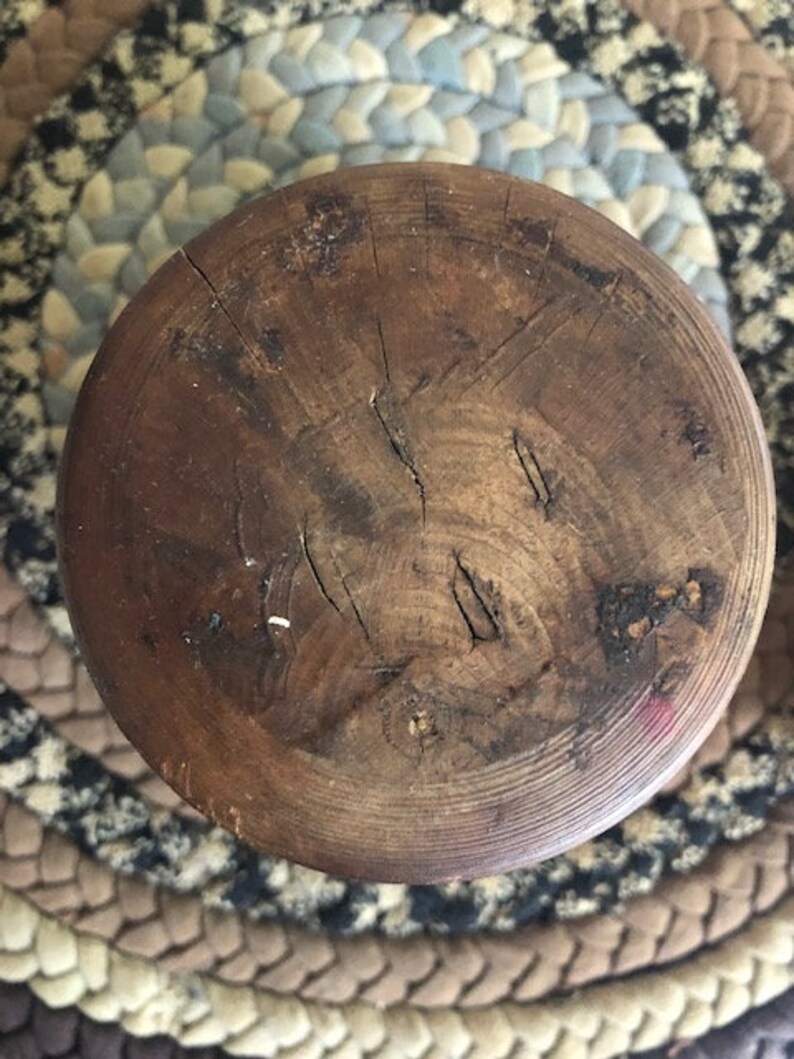 Antique Primitive Turned Wood Mortar and Pestle Treenware - Etsy