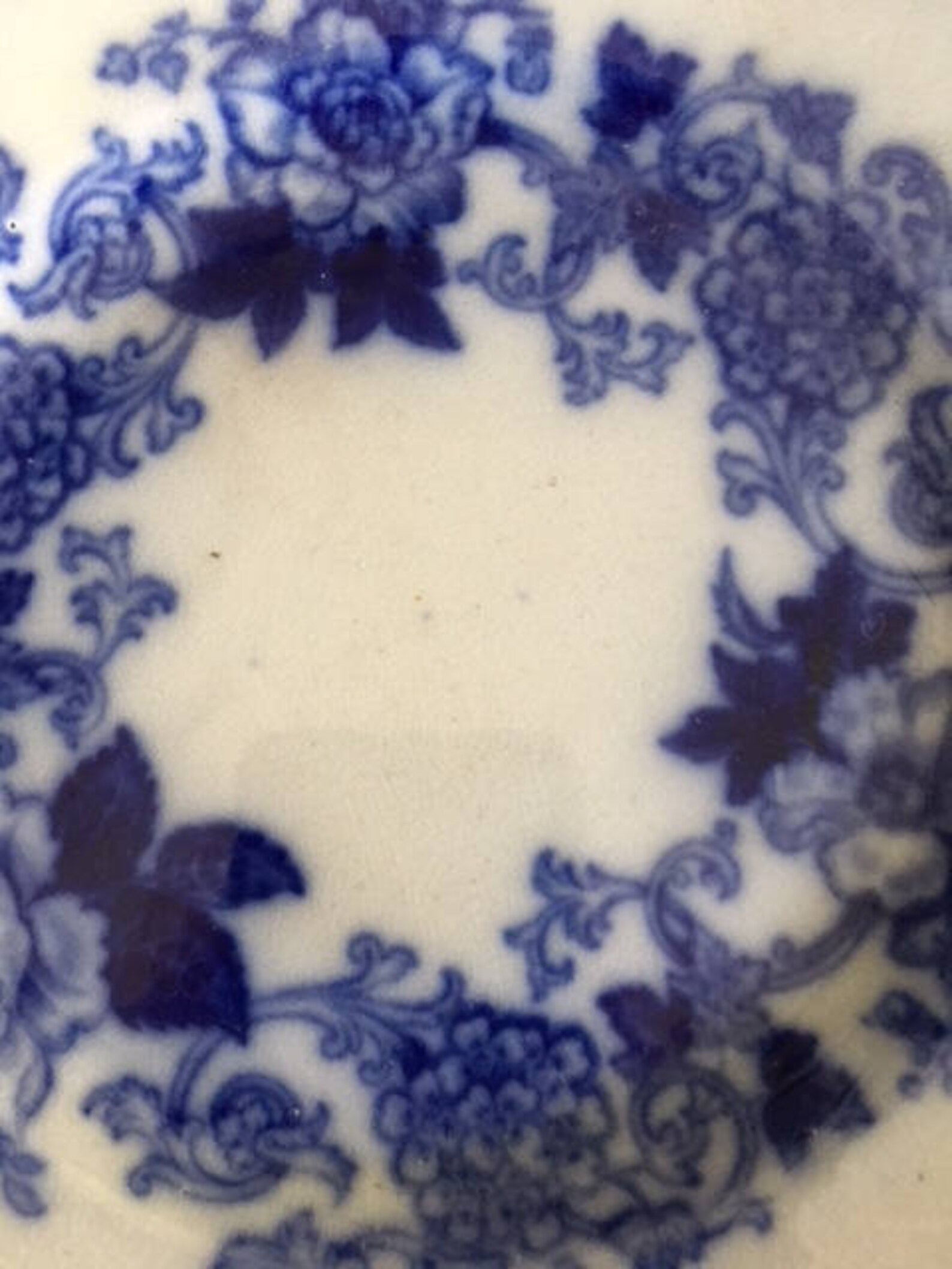 Antique Clews Flow Blue Serving Plate With Handles - Etsy
