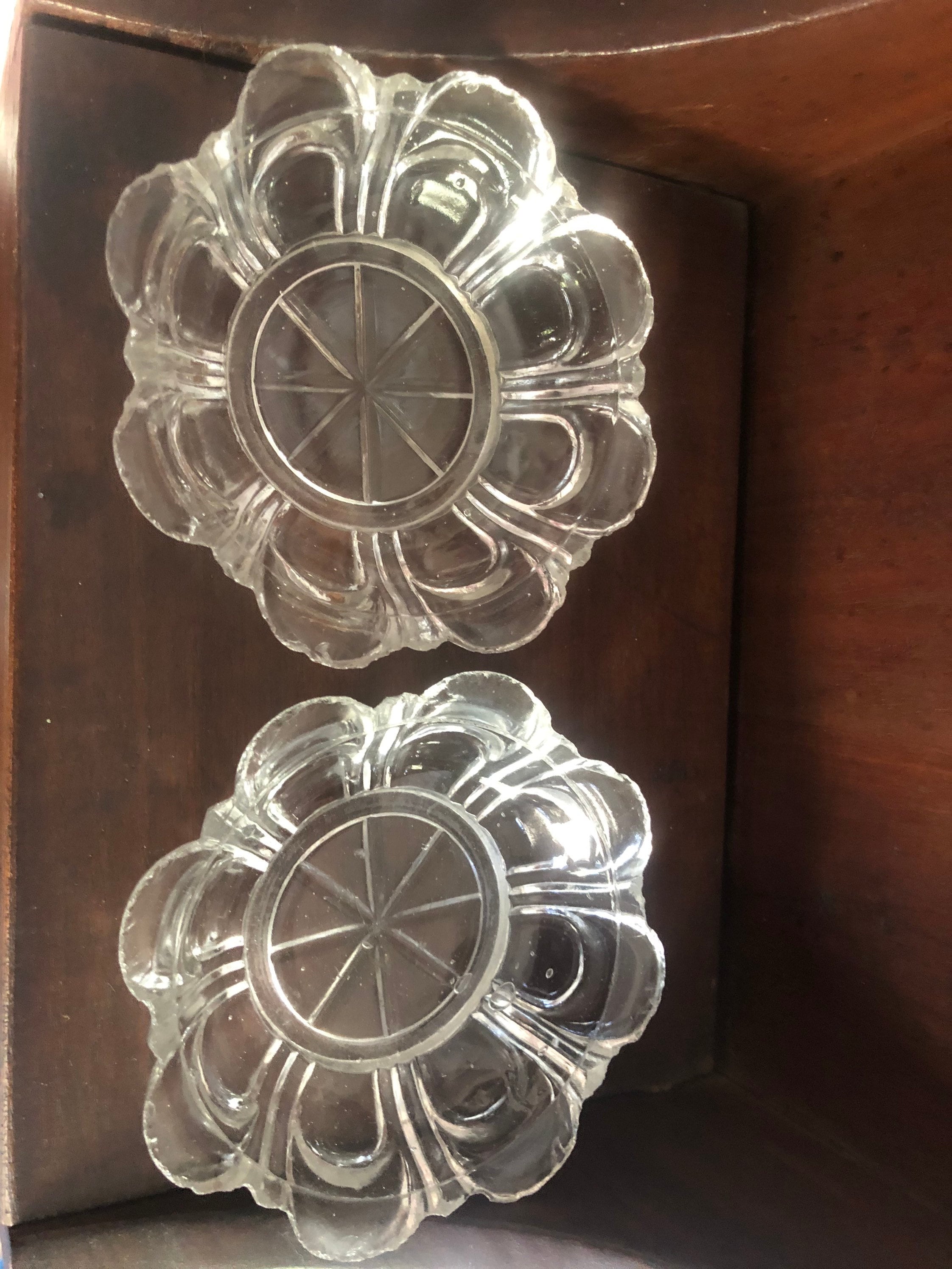 Antique EAPG Glass Dishes Antique Depression Glass Cup Plates - Etsy