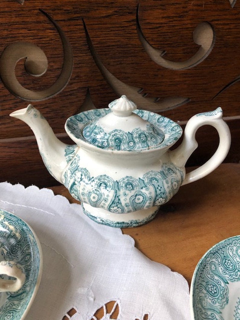 Antique Childs Tea Set Gypsy Pattern Harkwood Pottery - Etsy
