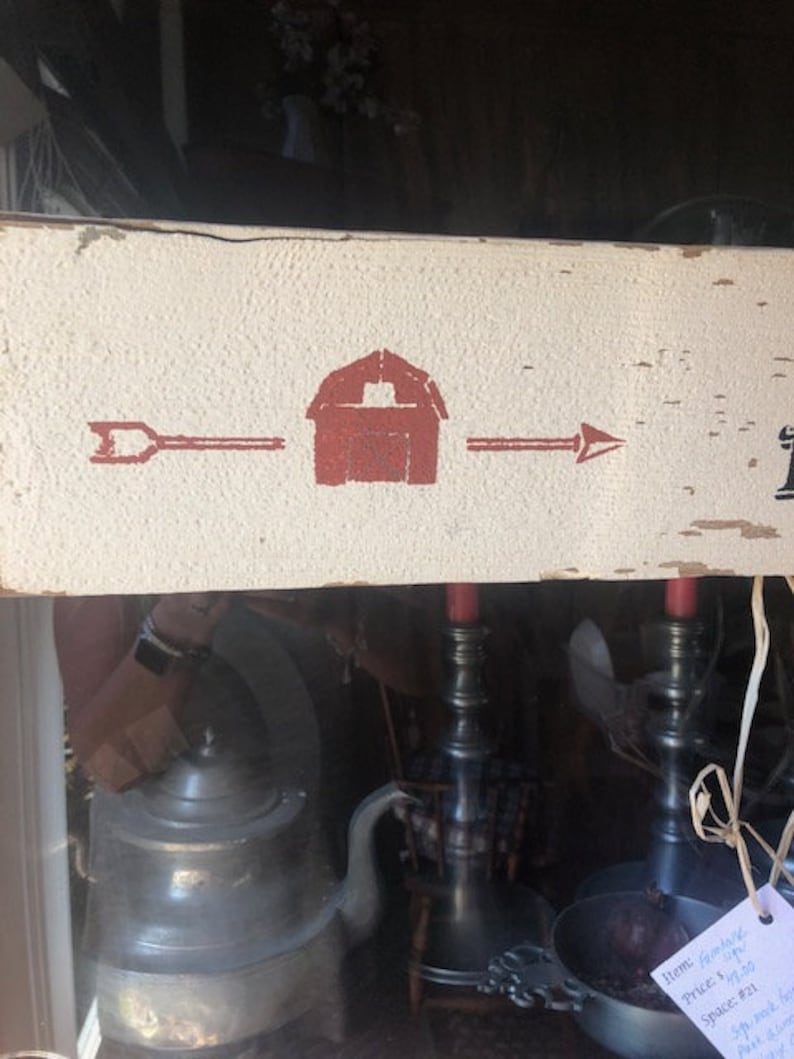 Rustic Chippy Paint Farmhouse Sign Made from Salvaged | Etsy