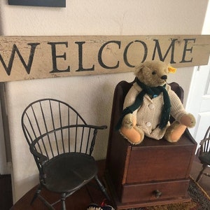 Hand Stenciled Welcome Sign, Made From Reclaimed Barn Wood From the ...