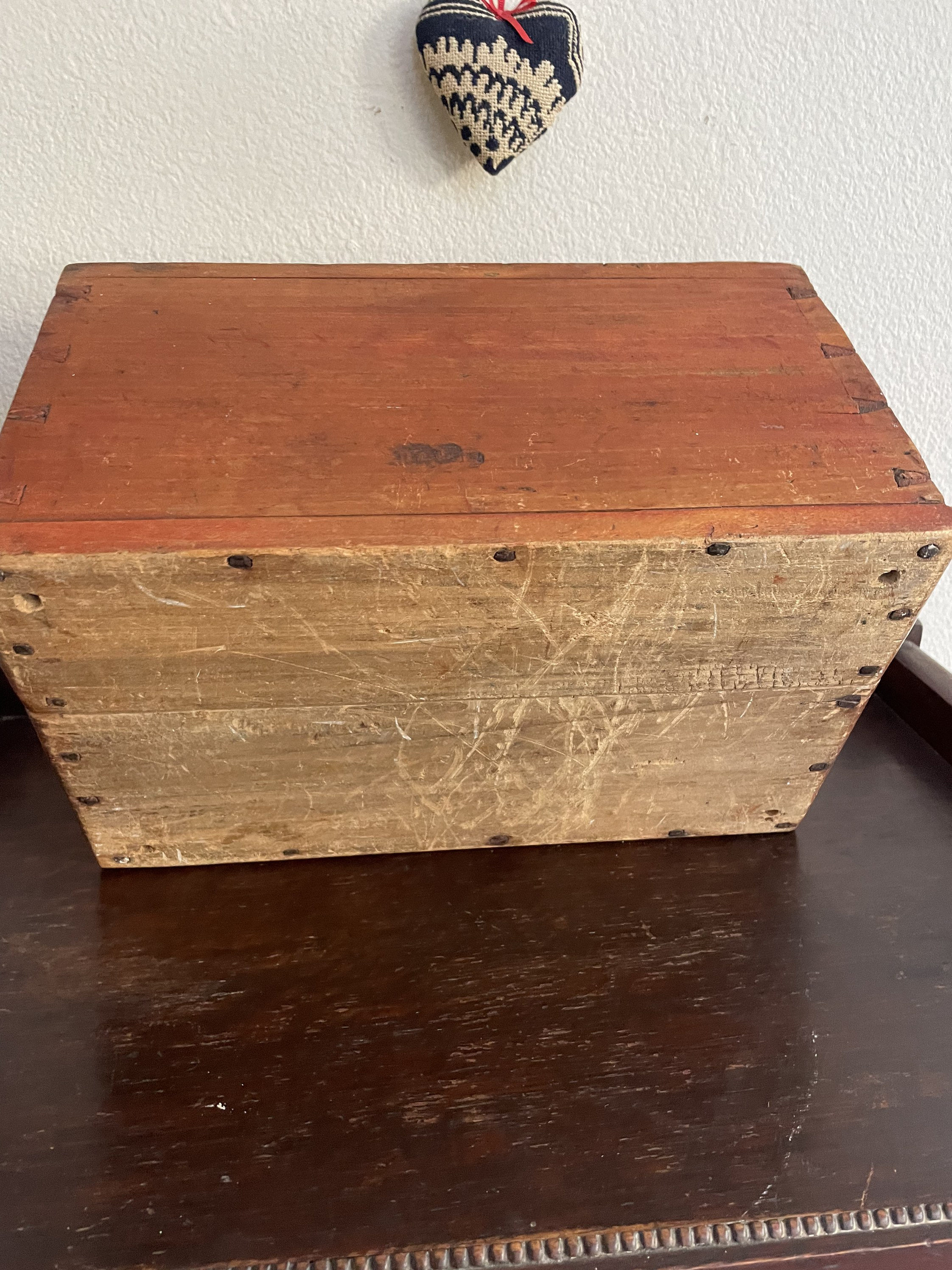 Antique Primitive 19th Century Wooden Document Box With - Etsy