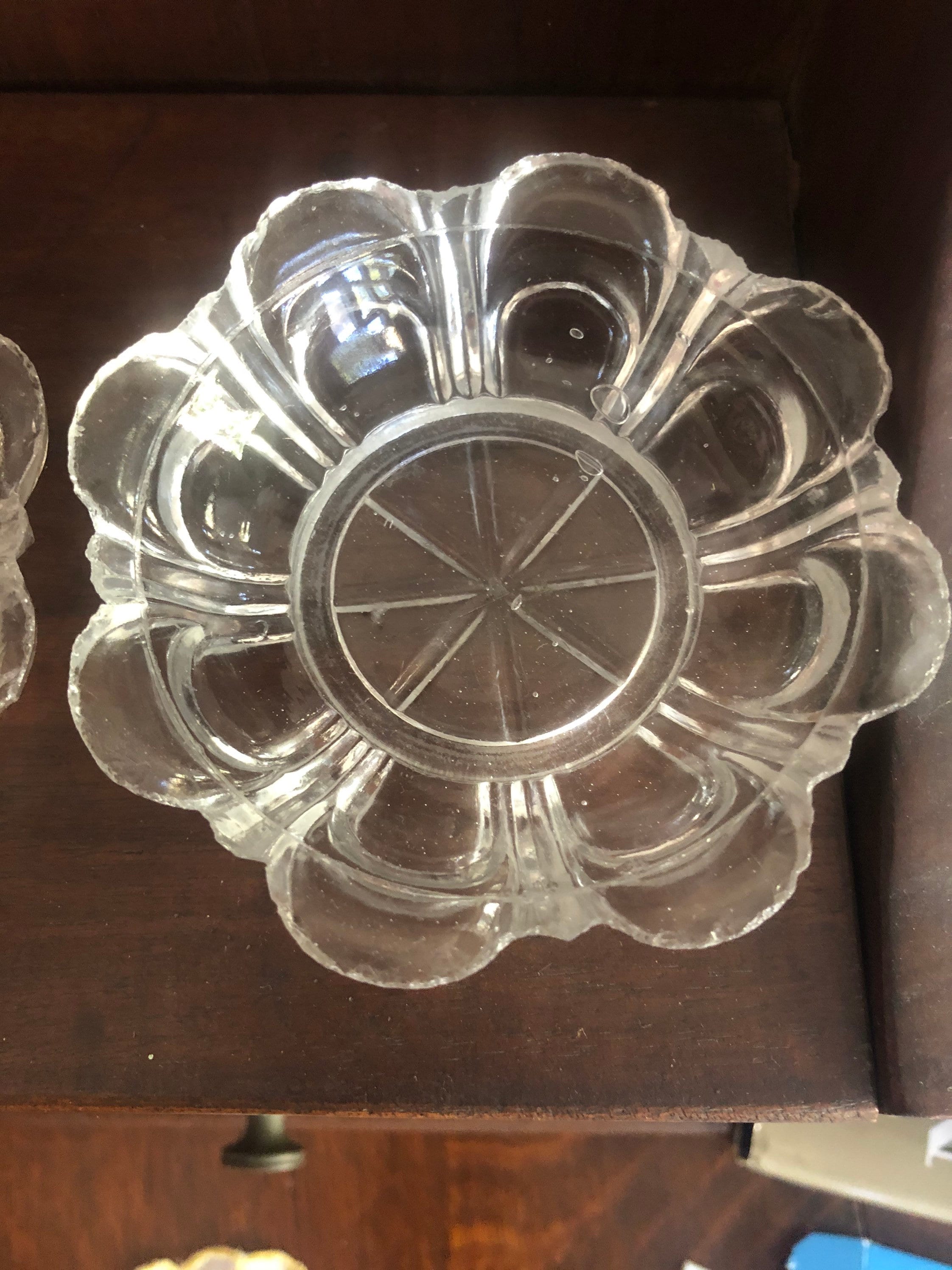 Antique EAPG Glass Dishes Antique Depression Glass Cup Plates - Etsy