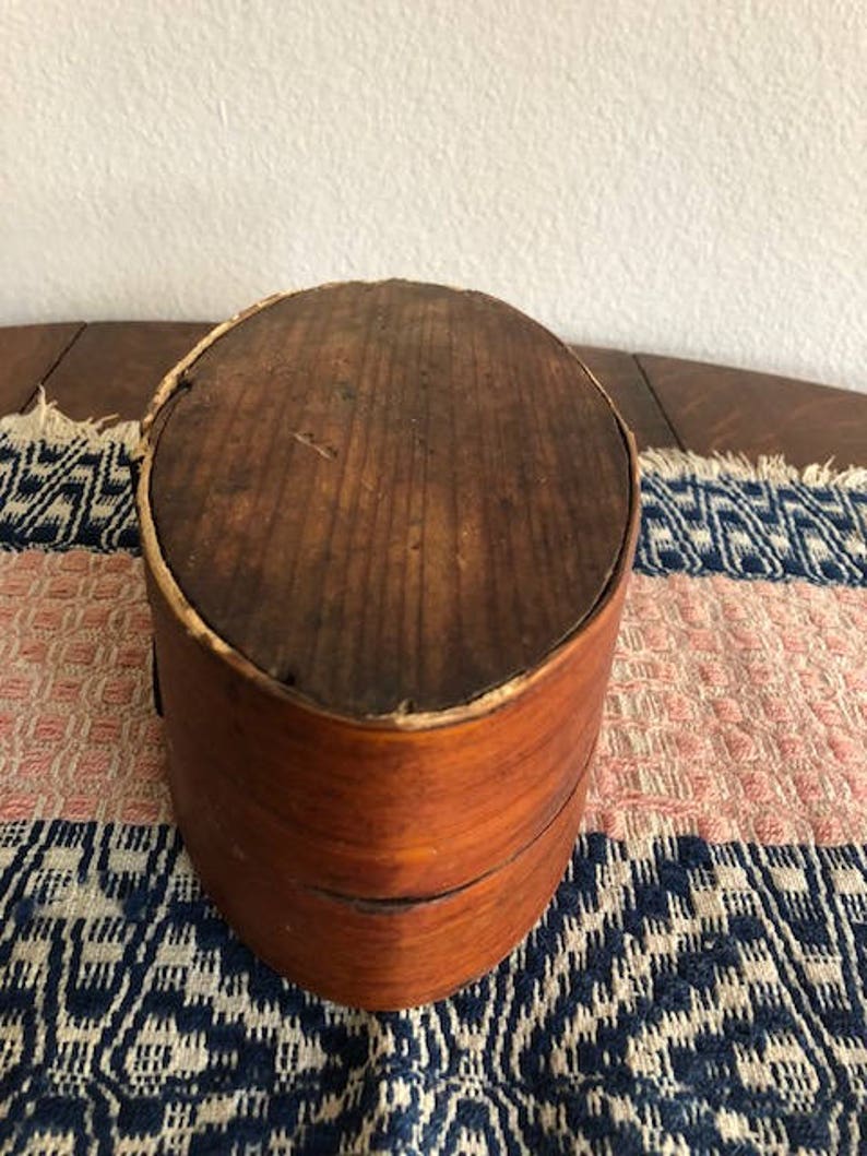 Antique Primitive Wood Butter Box Oval With Laced Fingers - Etsy