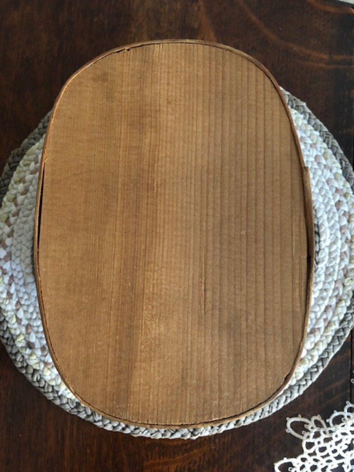 Vintage Covered Wooden Box Paper Thin Wood Box Label Marked - Etsy