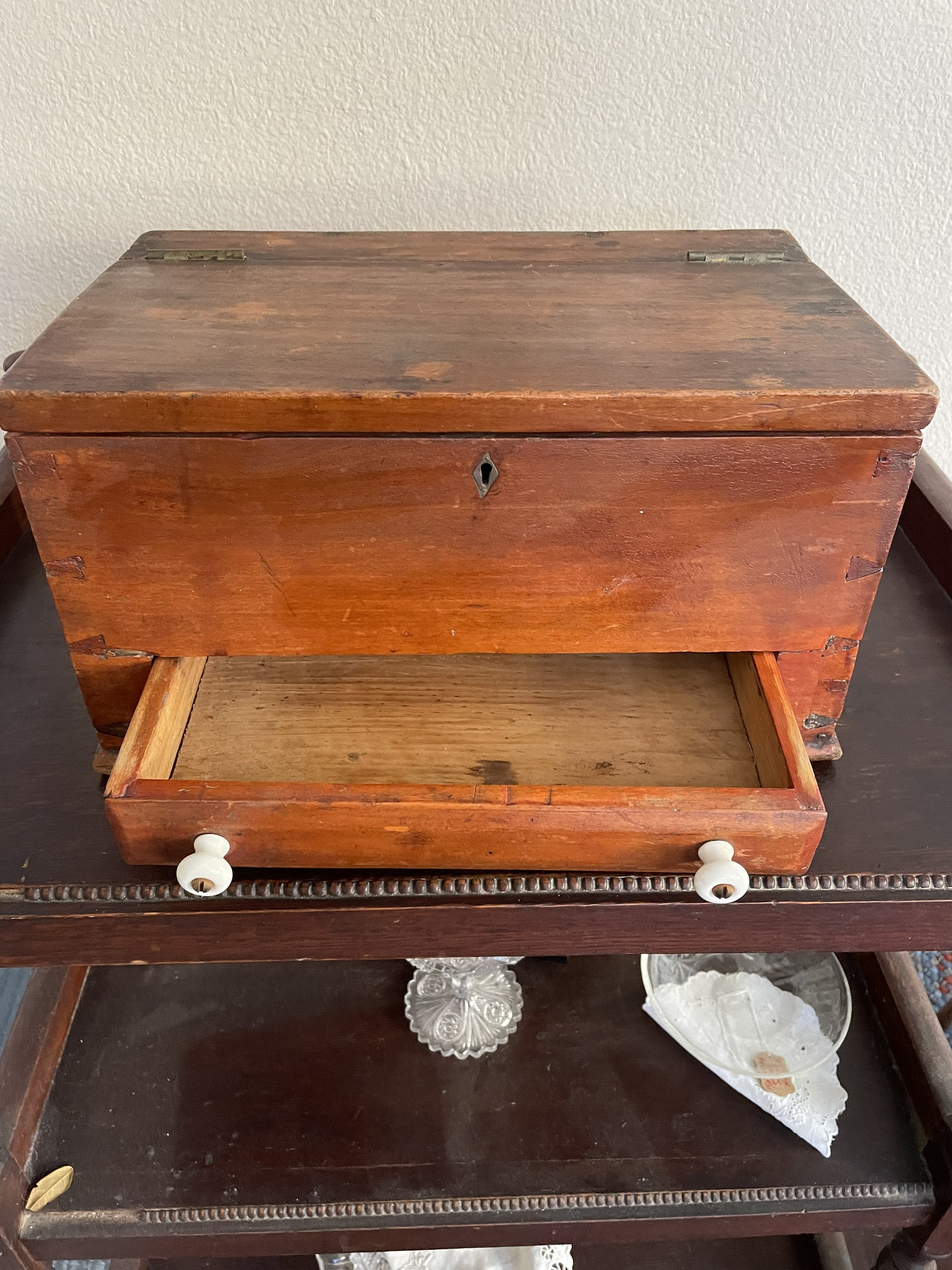 Antique Primitive 19th Century Wooden Document Box With - Etsy