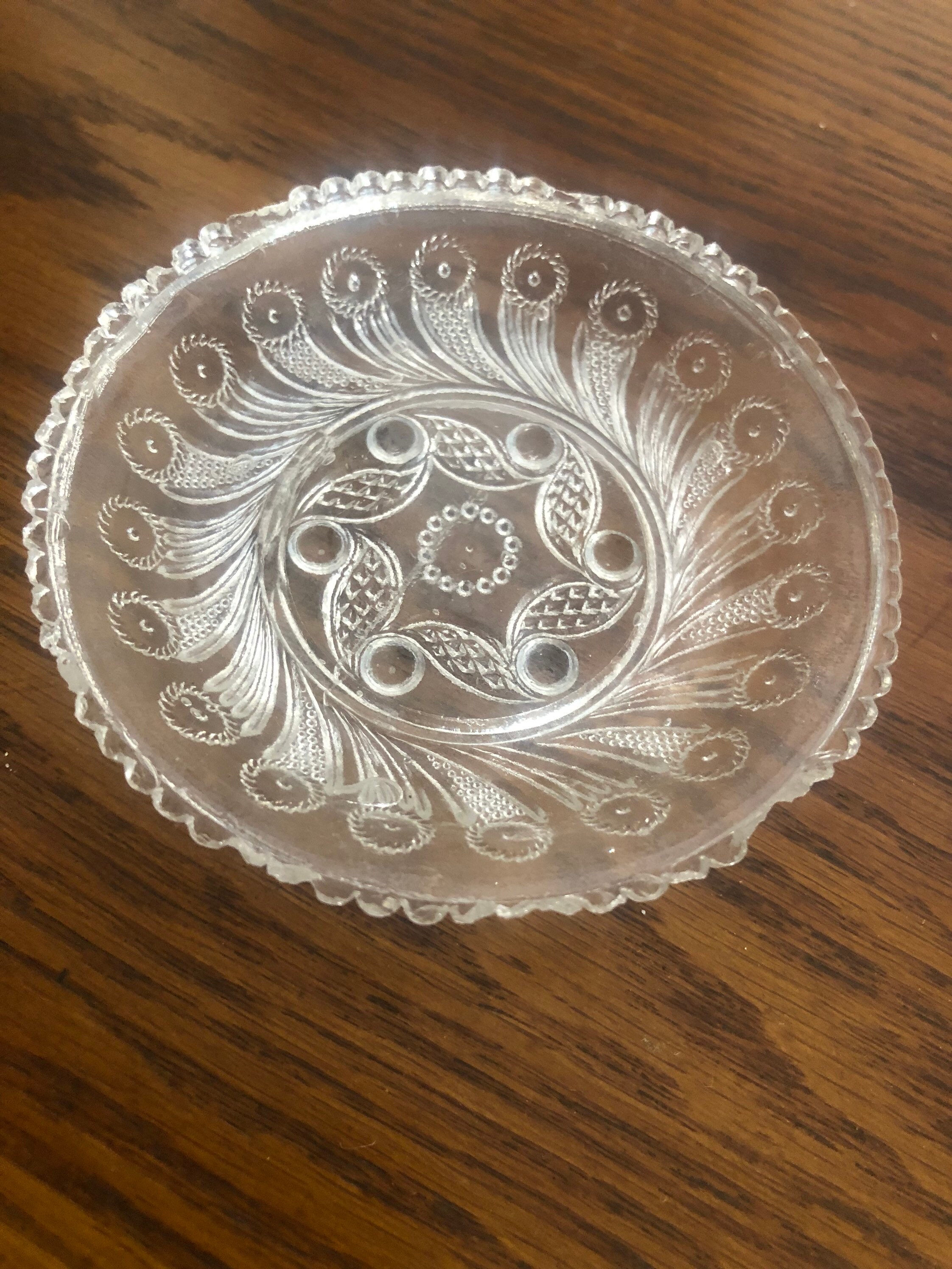 Antique Sandwich Glass Dish, 3" Flint Glass Sauce Dish Circa 1839 - Etsy