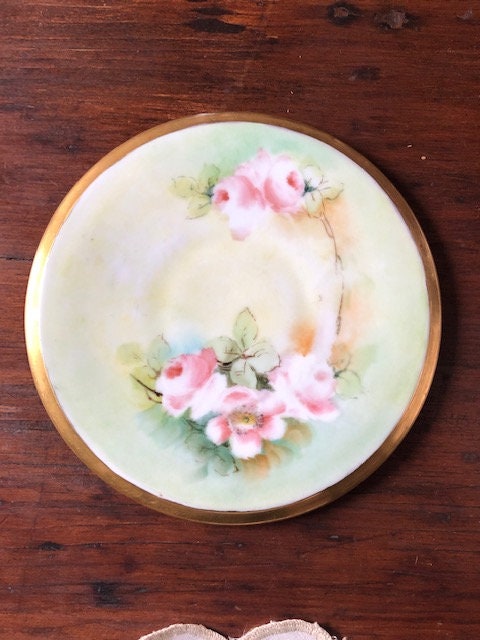 Antique Hand Painted Bavaria Tea Trivet, German Tea Trivet - Etsy