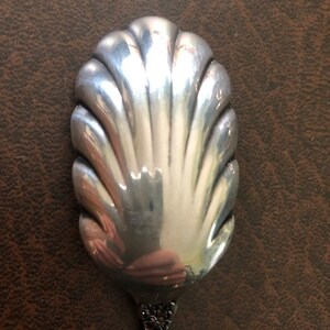 Vintage Sterling Silver Sugar Shell, Wild Rose Pattern Spoon ...
