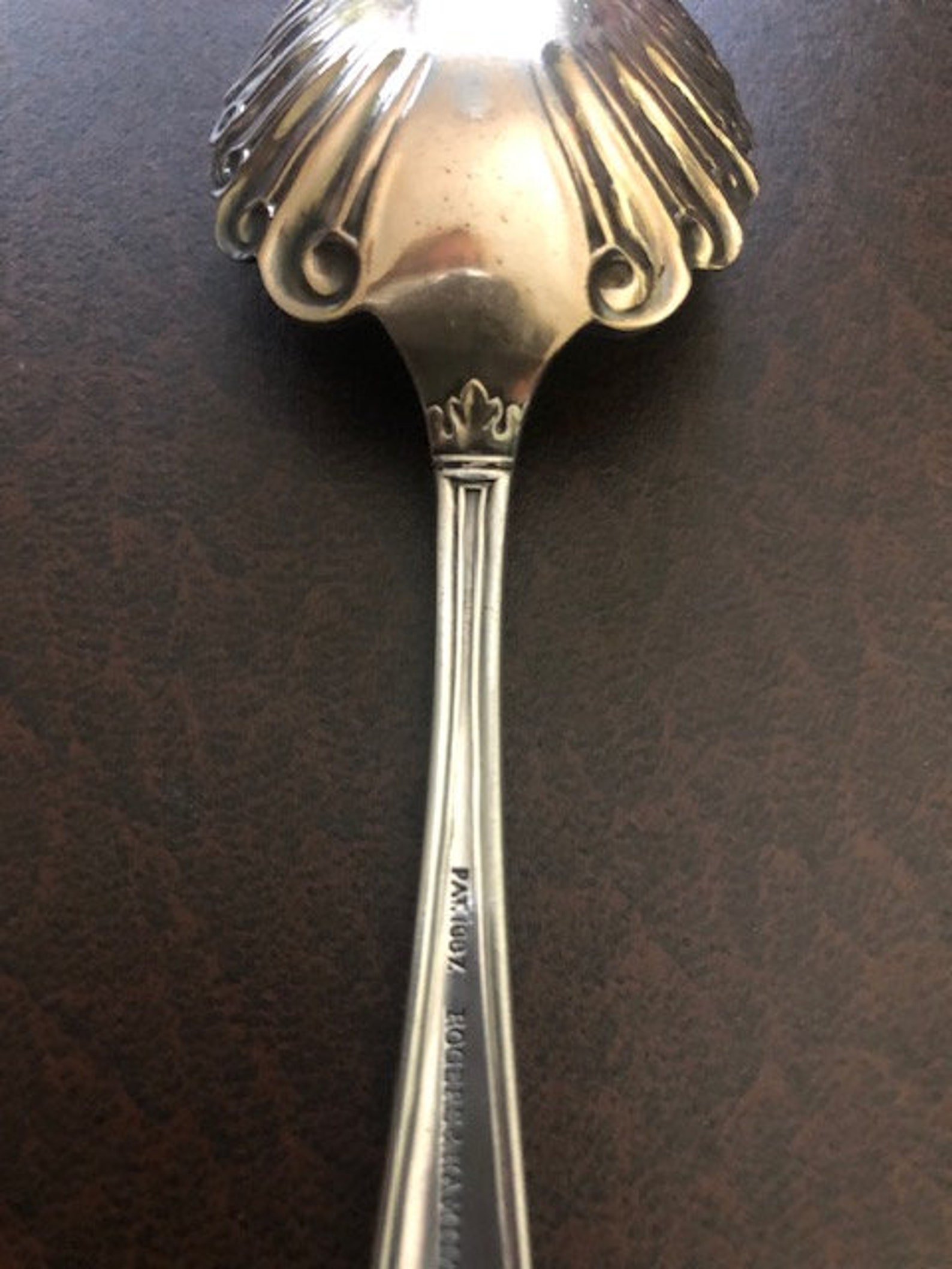 Silver "cardinal" Rogers & Hamilton Berry Spoon, 1887, "w" Monogram - Etsy