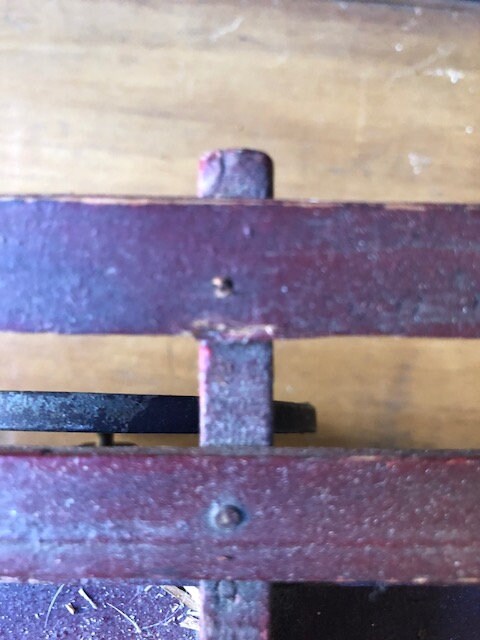 Vintage Red Hay Wagon Wooden Farm Toy With Metal Wheels. | Etsy