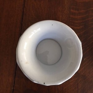 Large Covered Footed White Ironstone Bowl, Marked J Clementson ...
