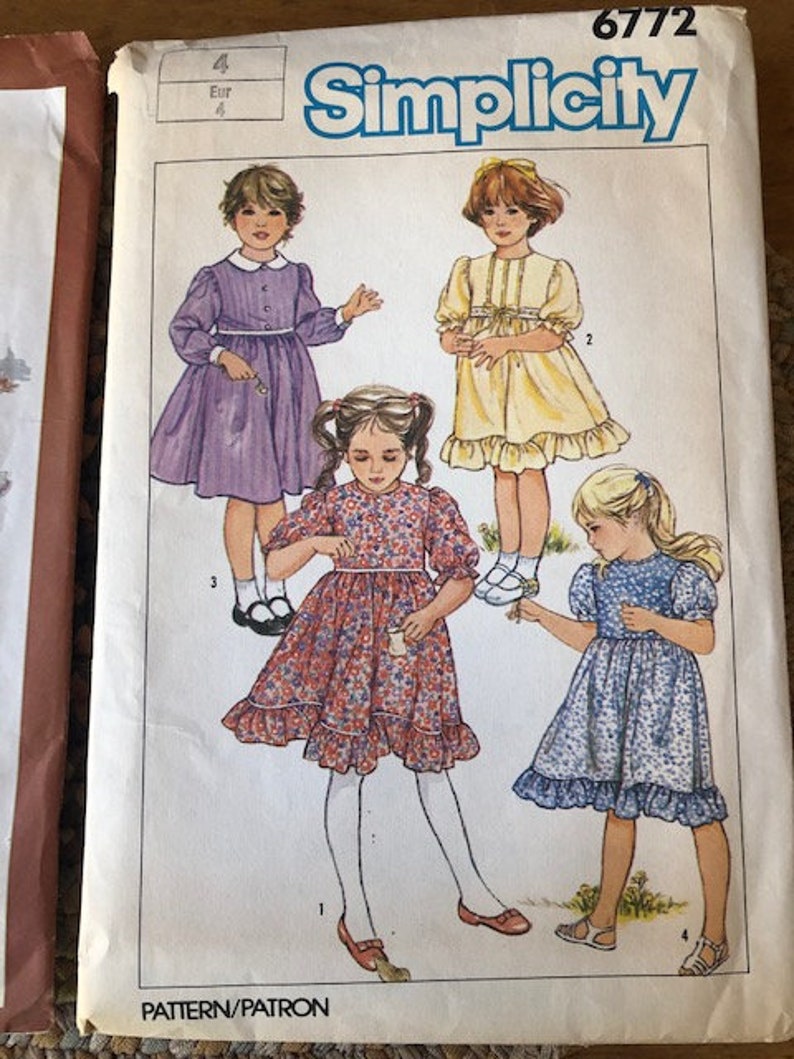 Vintage 1980's Simplicity Children's Patterns Three - Etsy
