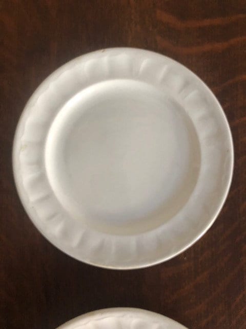 Two Antique White Ironstone Plates, 6.75" in Diameter, J.edwards ...