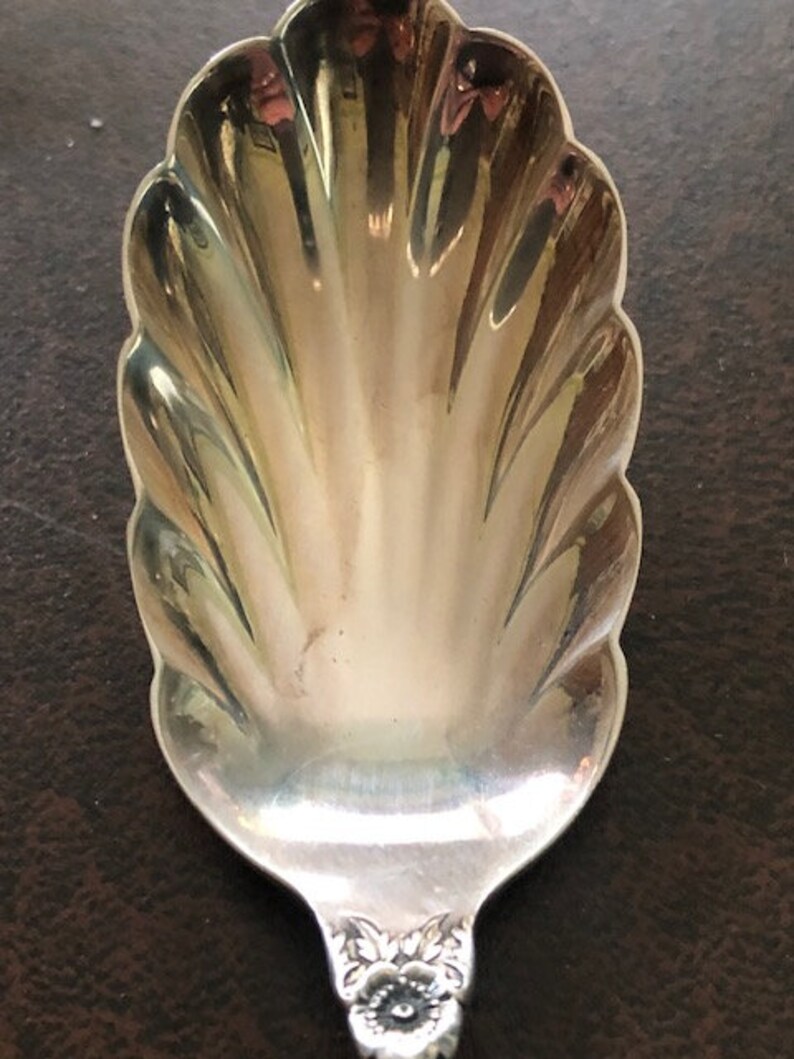 Vintage Sterling Silver Sugar Shell, Wild Rose Pattern Spoon ...