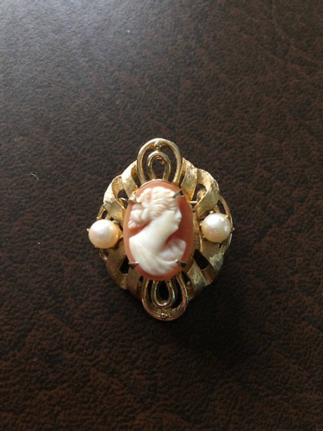 Vintage Cameo Reproduction Pin - Etsy