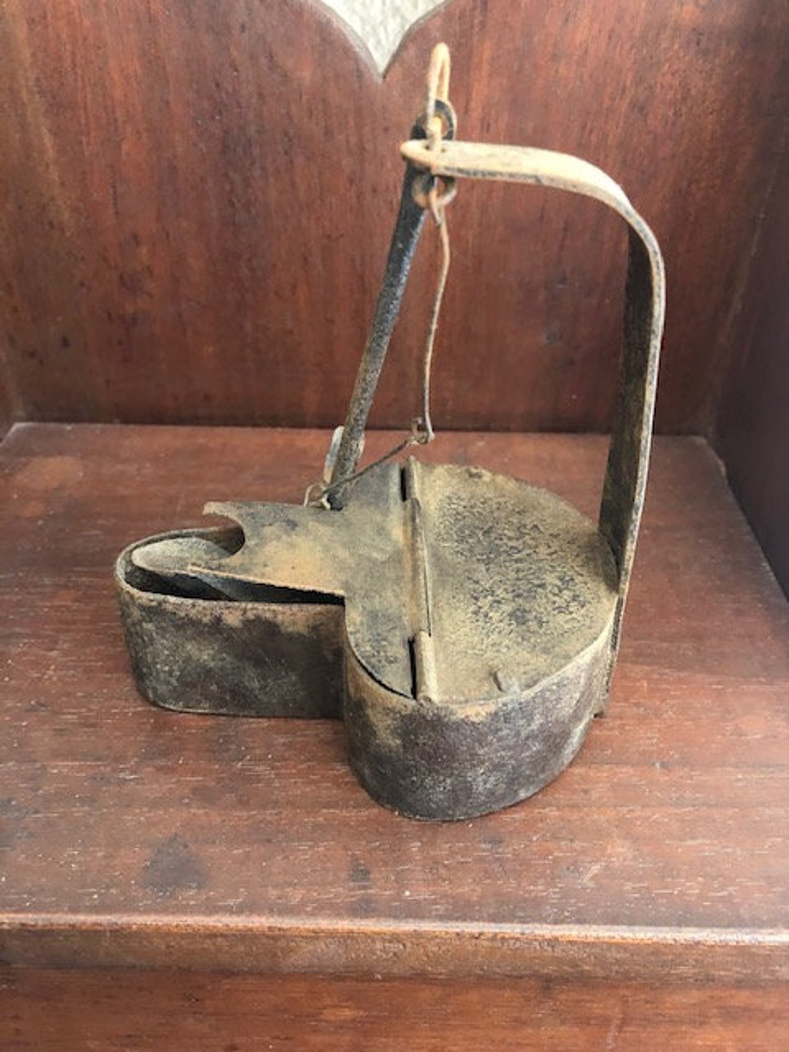 Antique Primitive Tin Betty Lamp Circa 1800's Rusty - Etsy