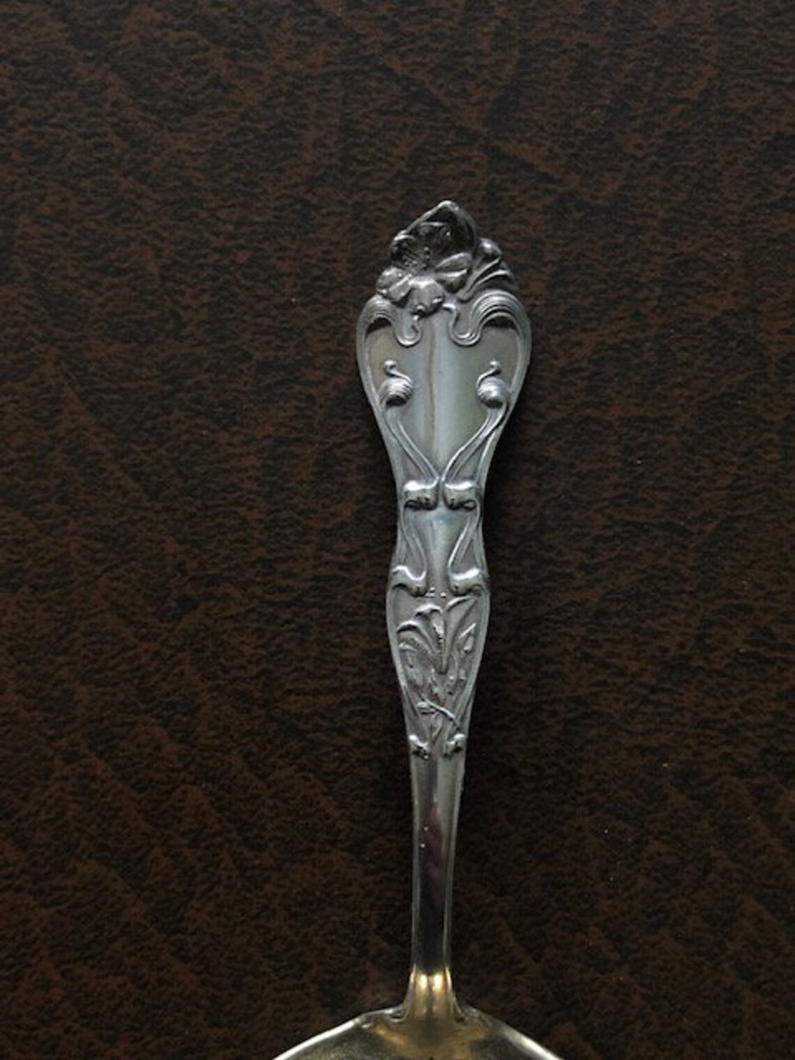 Sterling Silver Into or Bon Bon Spoon, Marked STERLING AT 1902, Iris ...