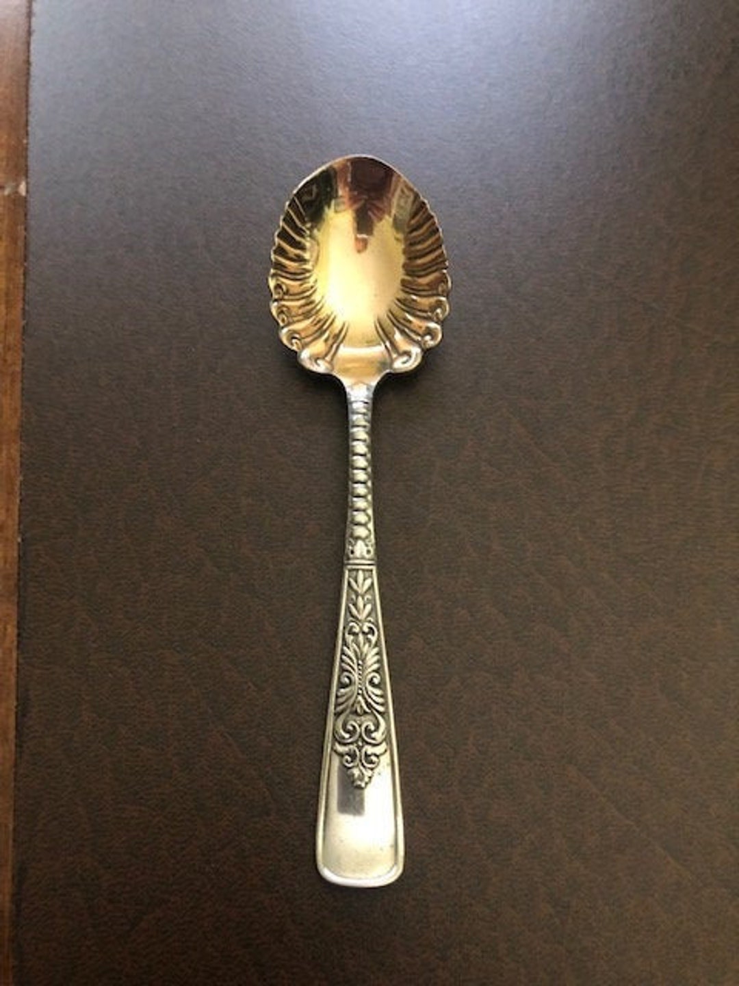 Silver "cardinal" Rogers & Hamilton Berry Spoon, 1887, "w" Monogram - Etsy