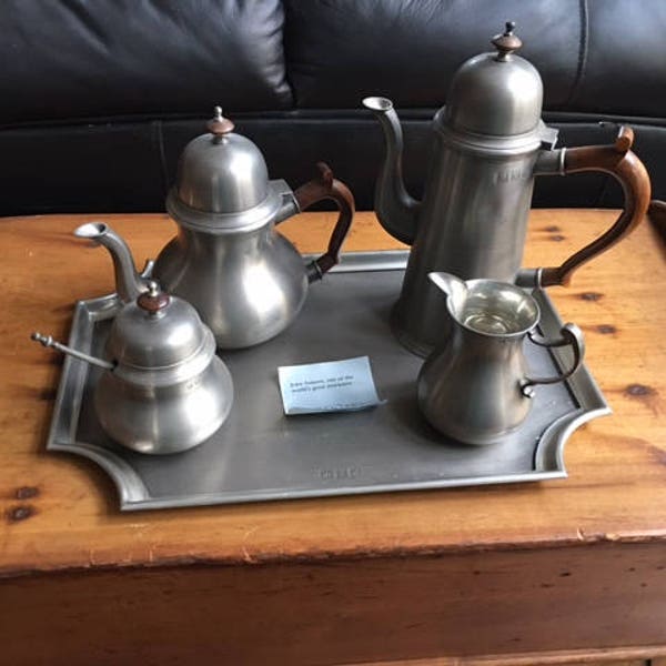 Pewter Coffee Set - Etsy