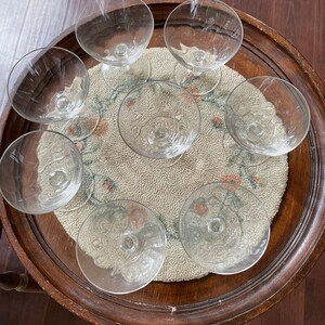 Vintage Kusak Art Cut Crystal Sherbet or Champagne Glasses in Charm ...