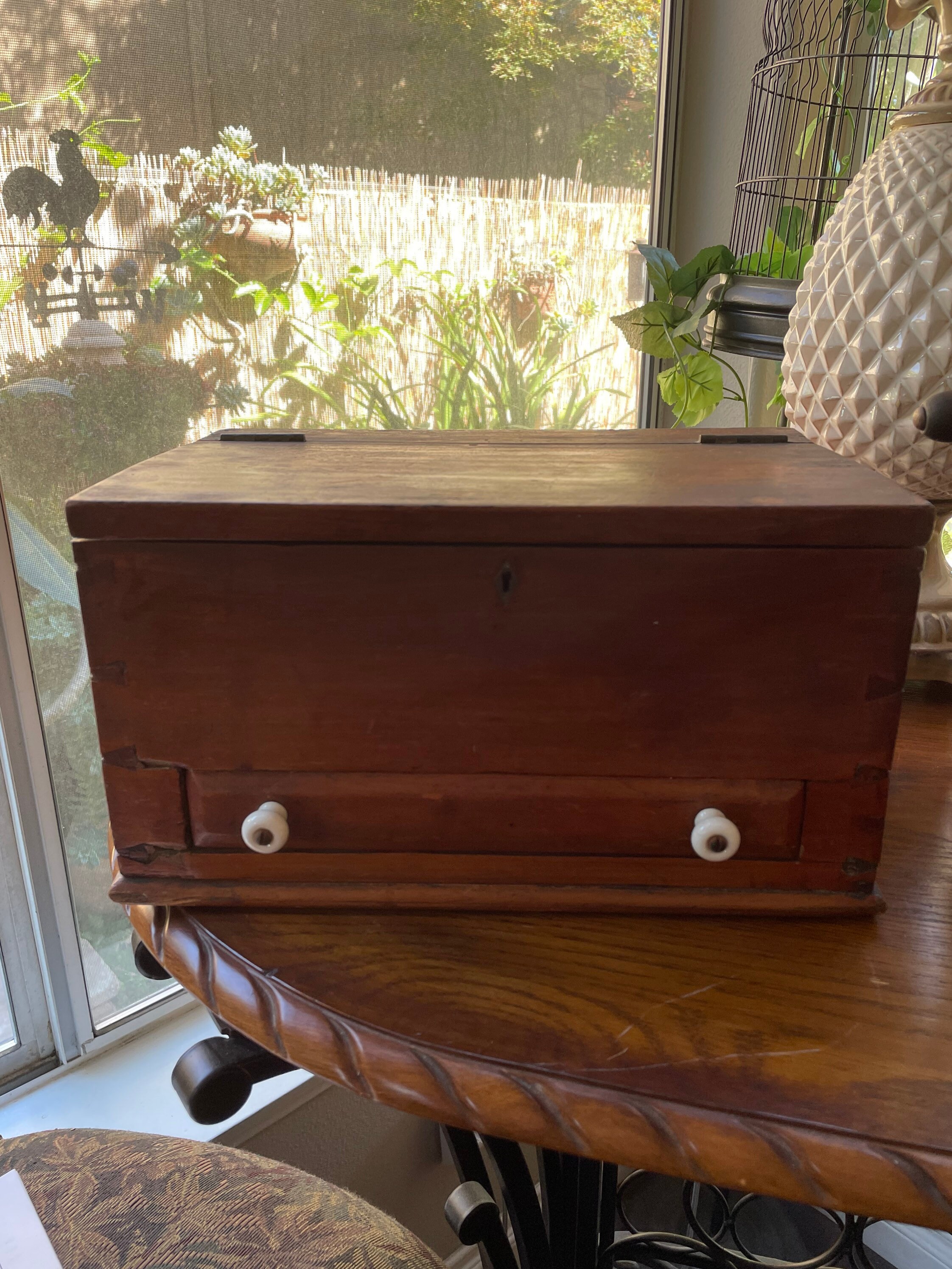 Antique Primitive 19th Century Wooden Document Box With - Etsy