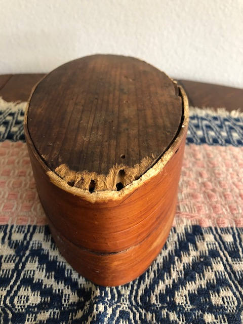 Antique Primitive Wood Butter Box Oval With Laced Fingers - Etsy