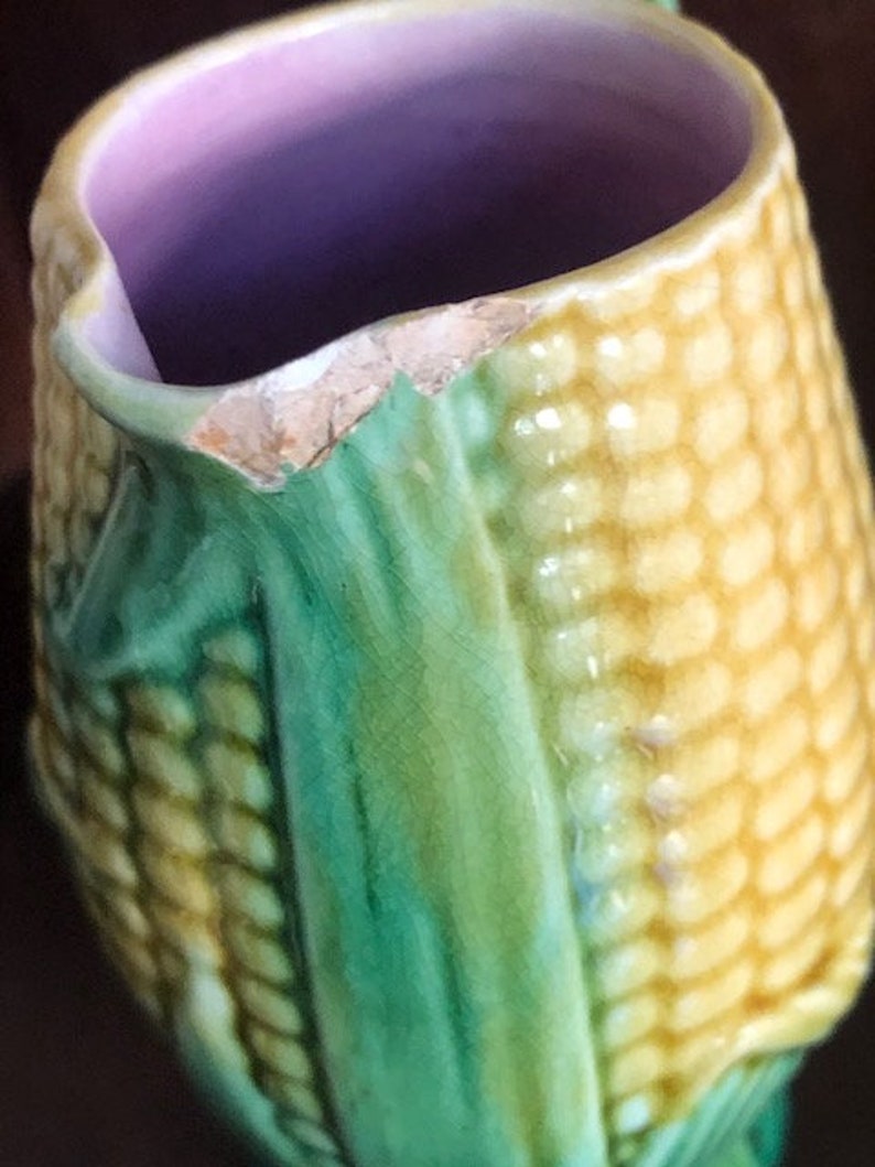 Antique Corn Cream Pitcher Majolica From the 1800's - Etsy