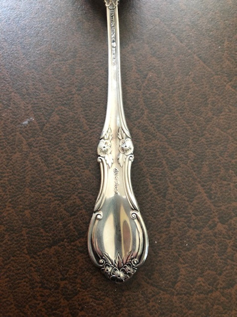 Vintage Sterling Silver Sugar Shell, Wild Rose Pattern Spoon ...